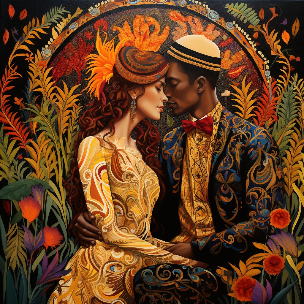 Digital Sale Romantic Exotic Safari Digital Paper Lovers Soul Mates ...