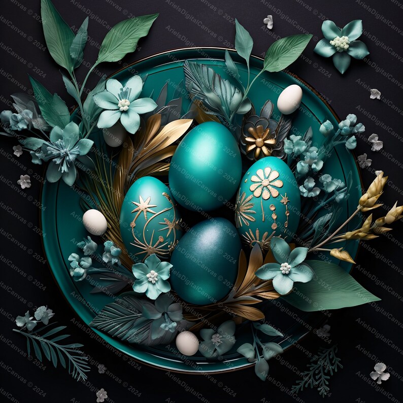 Easter Egg Digital Paper Printable Scrapbook Paper Easter Cards Digital ...