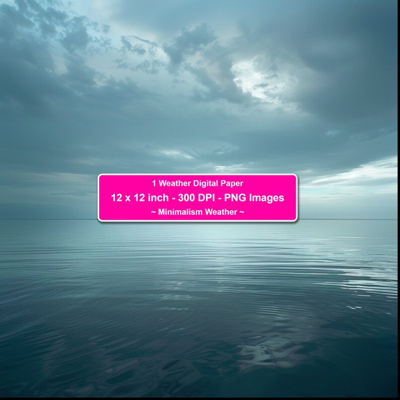 Minimalist Weather Digital Paper, Calming Climate Patterns, Modern Home ...