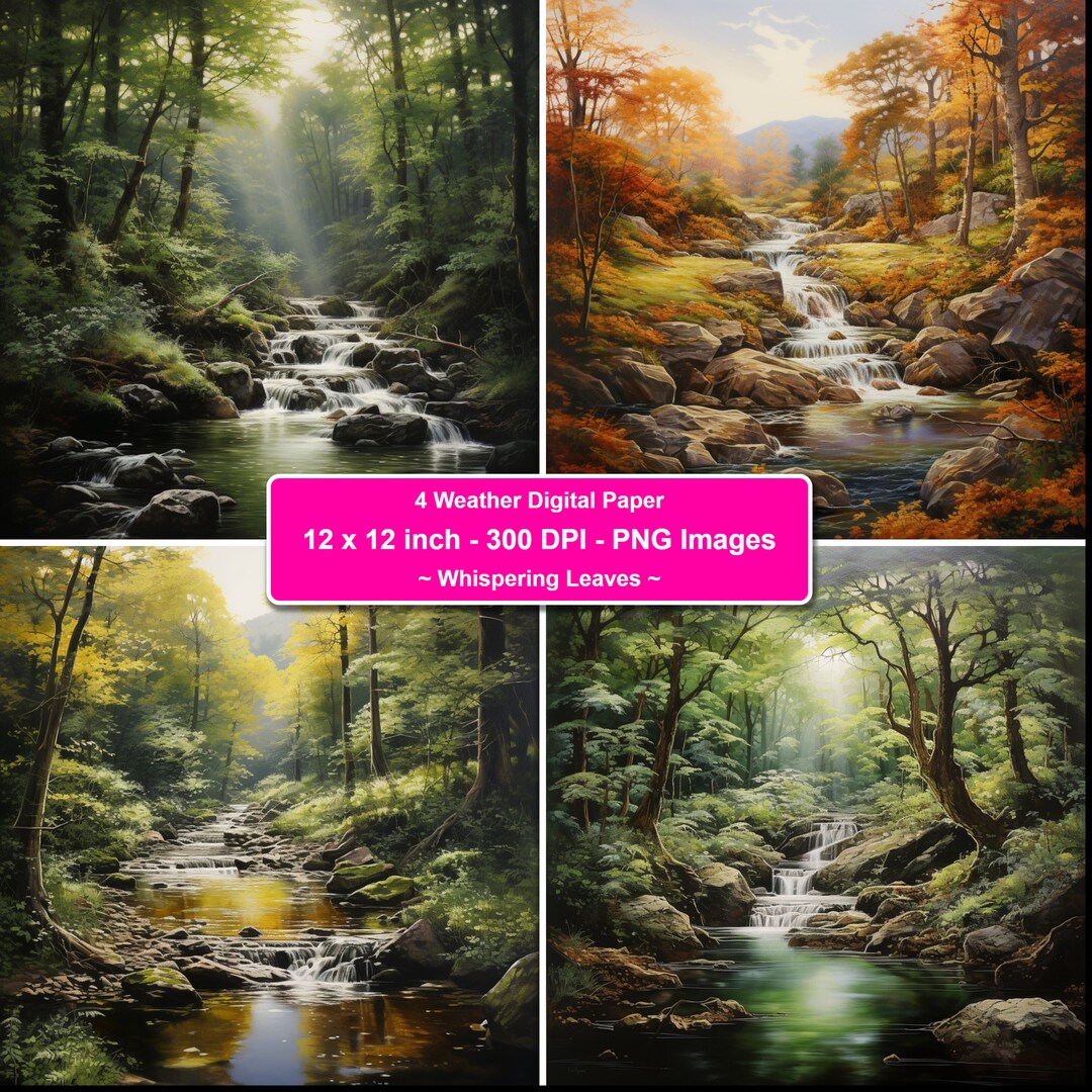 Digital Art Soothing Scenery Digital Artwork Calm Nature Scene Square ...
