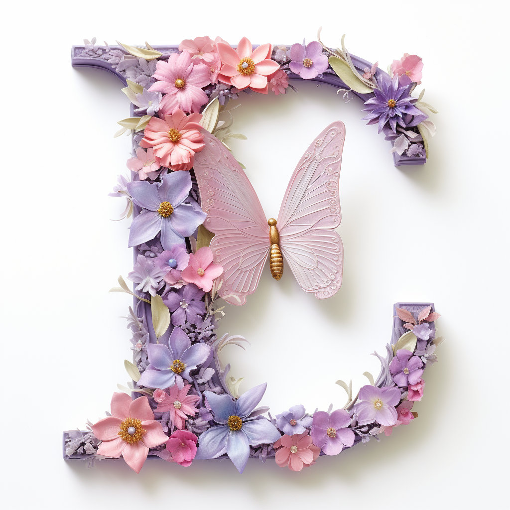 Enchanting Alphabet Letters Digital Paper Whimsical Fairy Tale Design ...