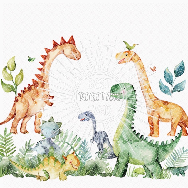Dinosaur Party Invitation Kids Birthday Party T-rex Childrens Party ...