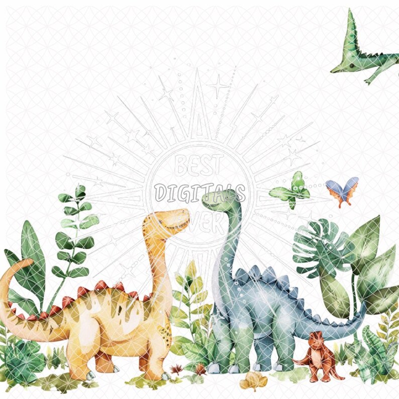 Dinosaur Party Invitation Kids Birthday Party T-rex Childrens Party ...