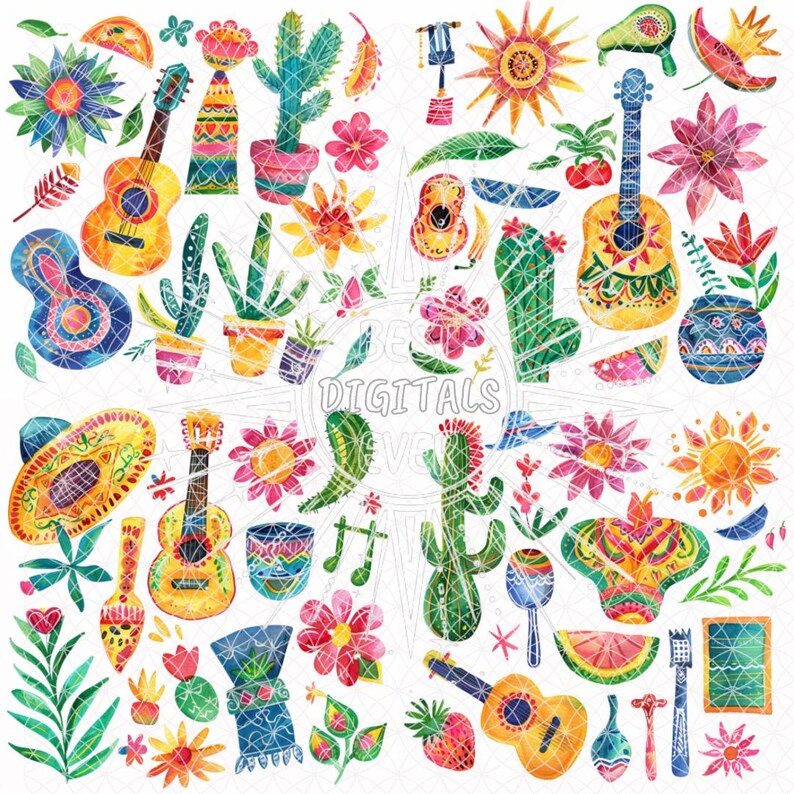 Fiesta Party Invitation Clip Art Fiesta Wedding Invitation Cinco De ...