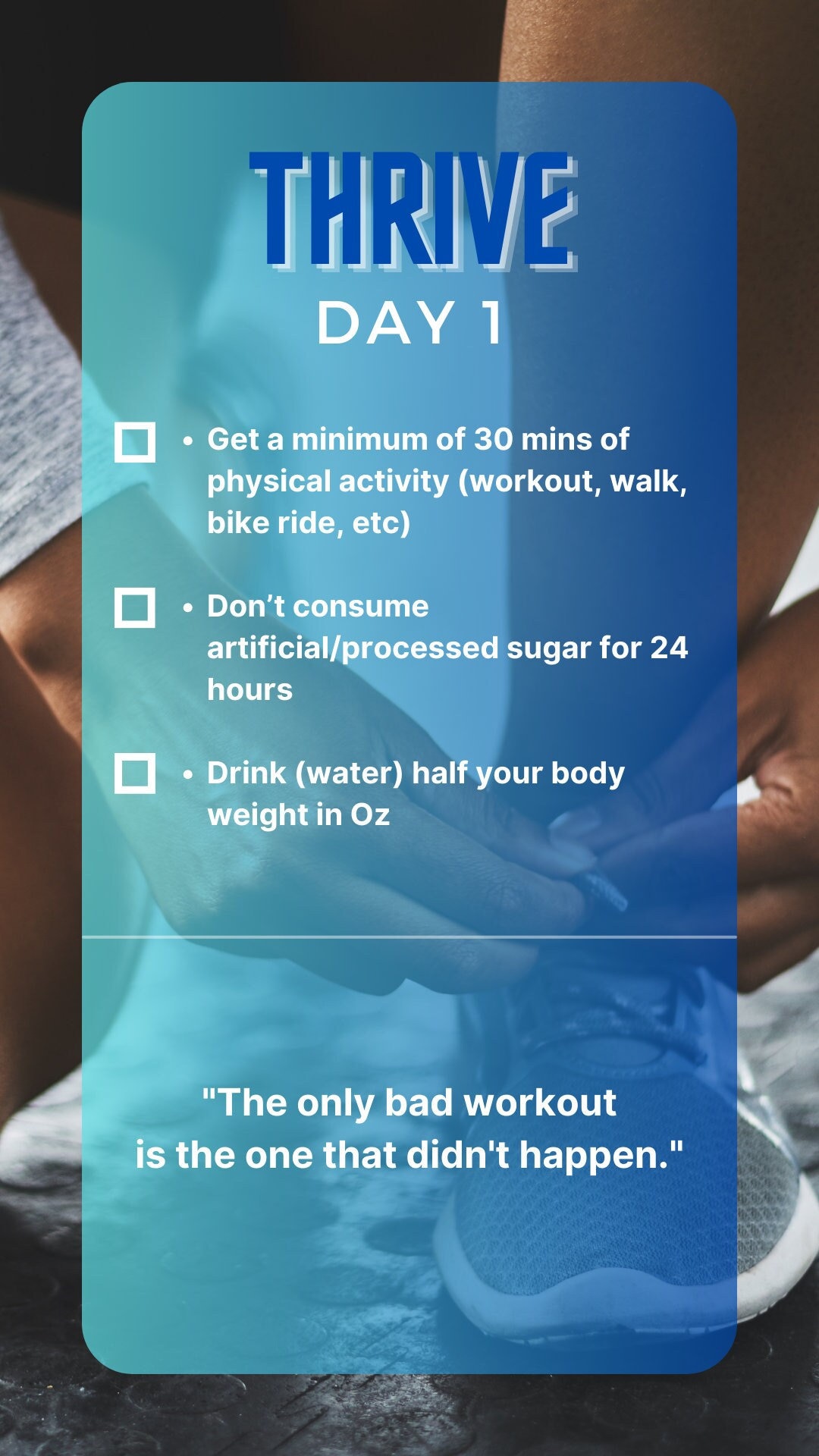 THRIVE Active Guide 4 Week -daily Fitness & Wellness Plan, Daily ...
