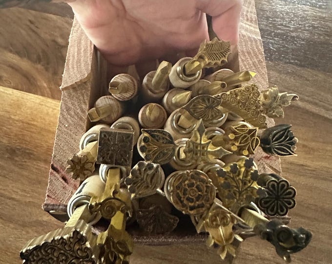 Bookbinding Brass Stamp Collection - Etsy
