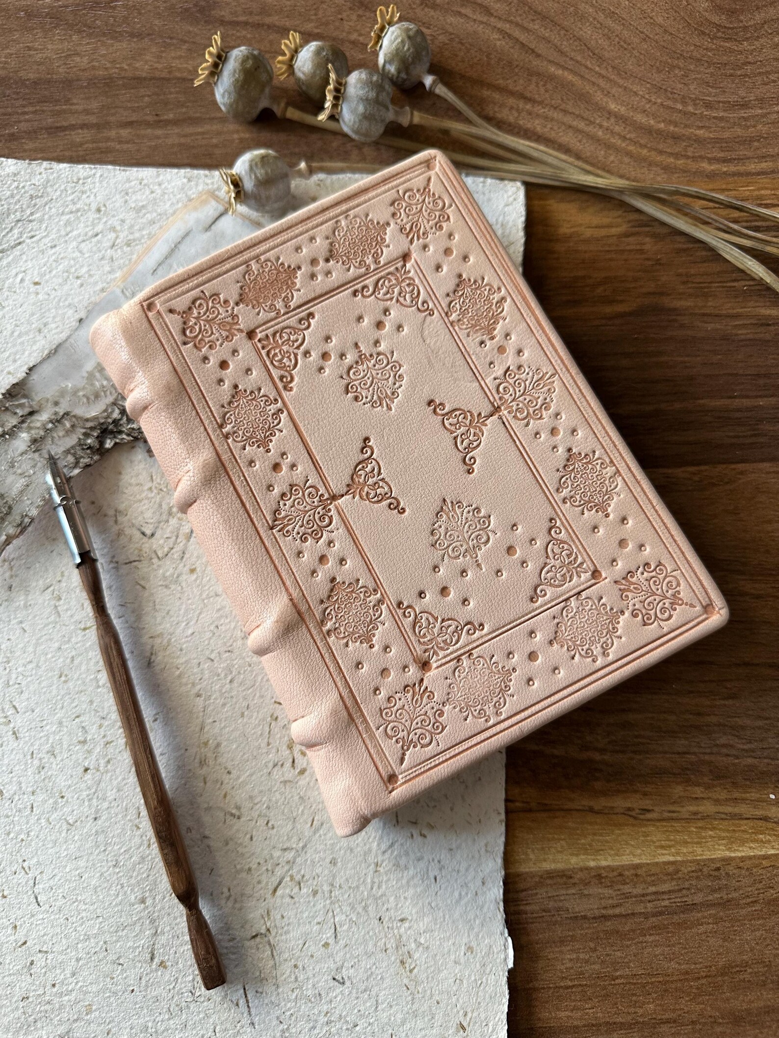 Vatican | Handmade Journal | Leather Bound Journal | 24k Gold Gilded ...