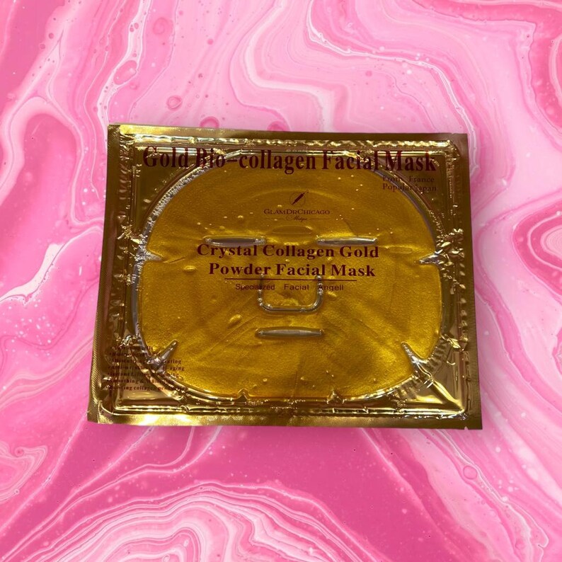 24k Crystal Collagen Gold Powder Facial Masks for Anti-aging ...
