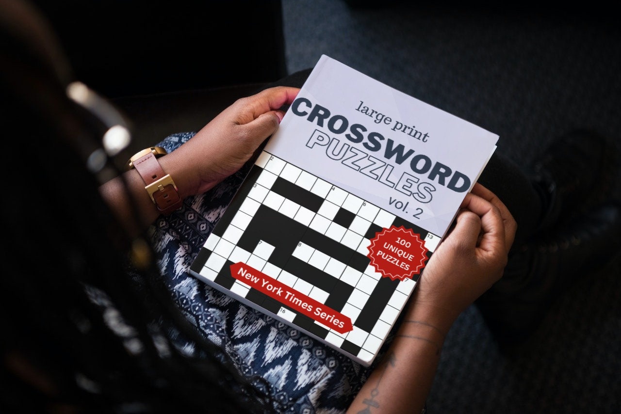 Large Print Crossword Puzzle New York Times Vol. 2 Bigpuzzlecompany - Etsy