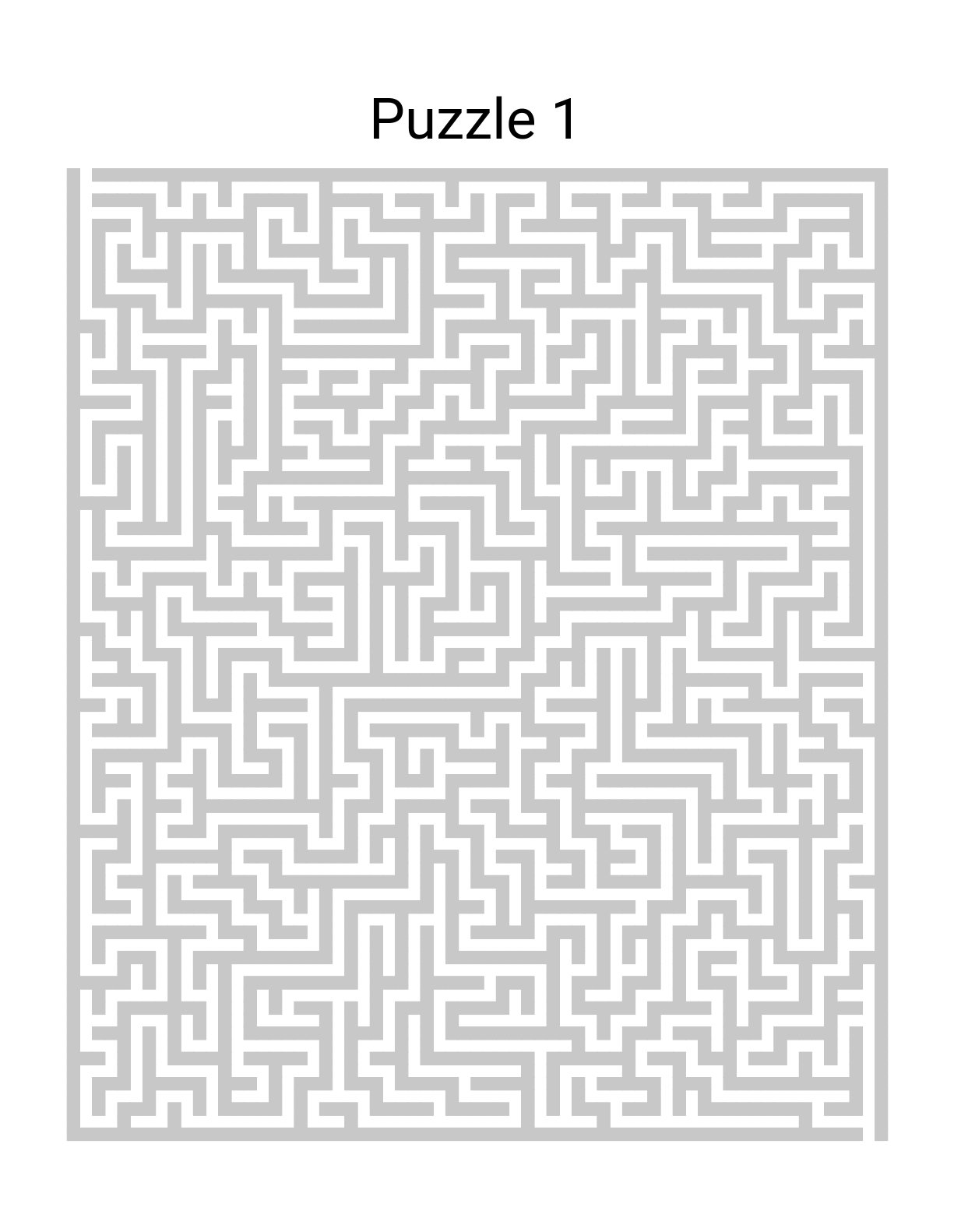 Large Print Maze Puzzle Vol. 2 Bigpuzzlecompany - Etsy
