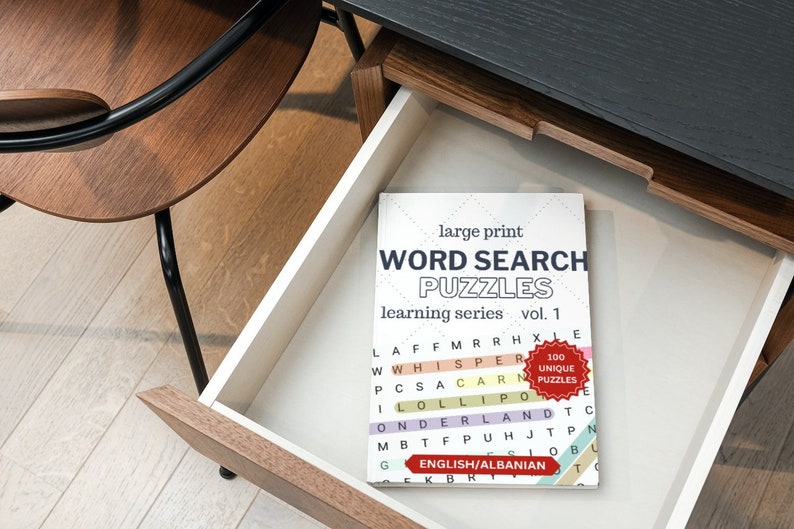 Large Print Word Search Puzzle English/albanian Learning Series Vol. 1 ...