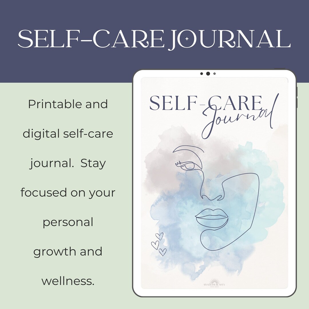 Self Care Journal Digital Printable Wellness Planner Undated - Etsy