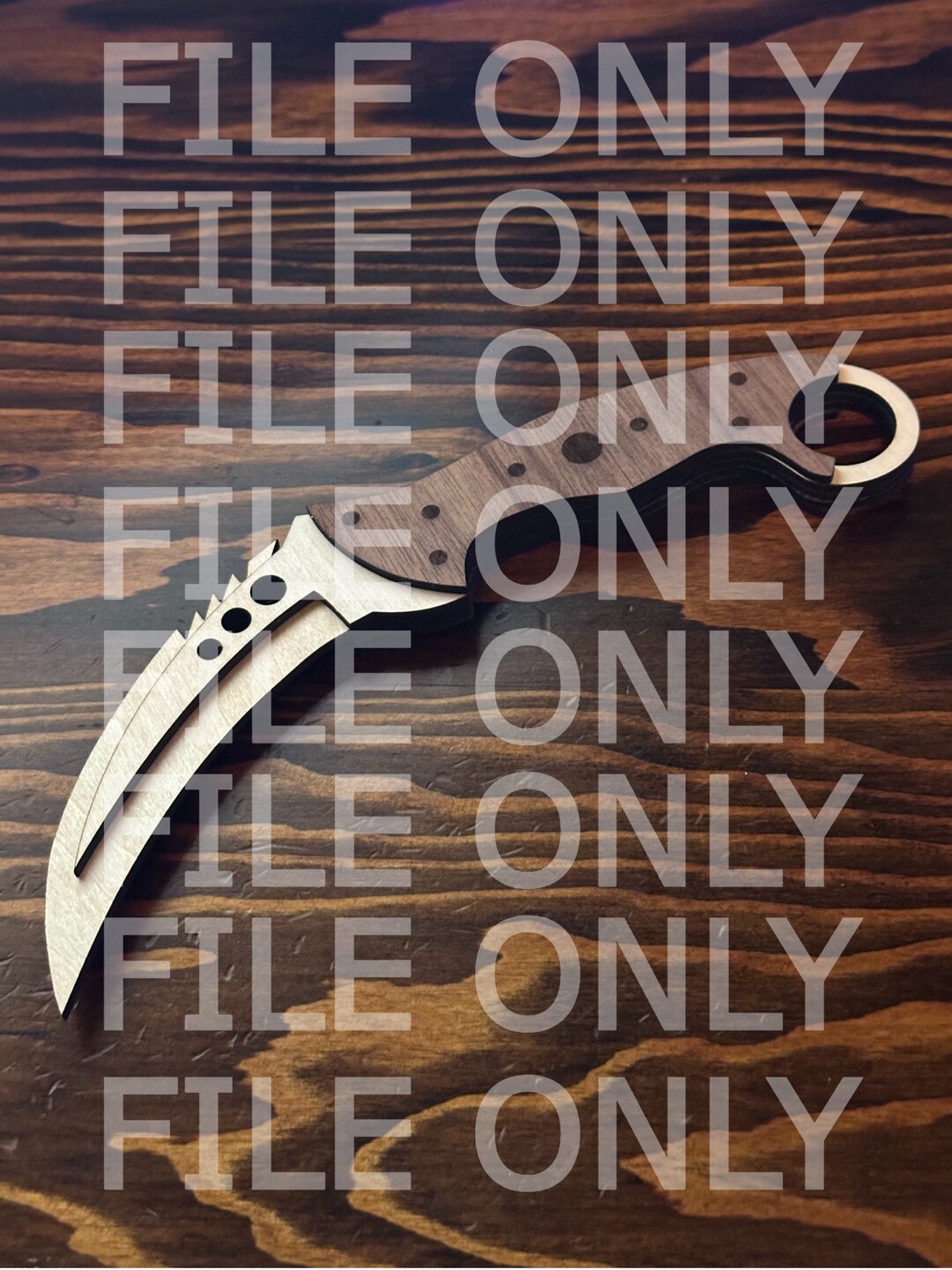 SVG File Only CSGO / CS2 Talon Knife Laser Cutting File. - Etsy