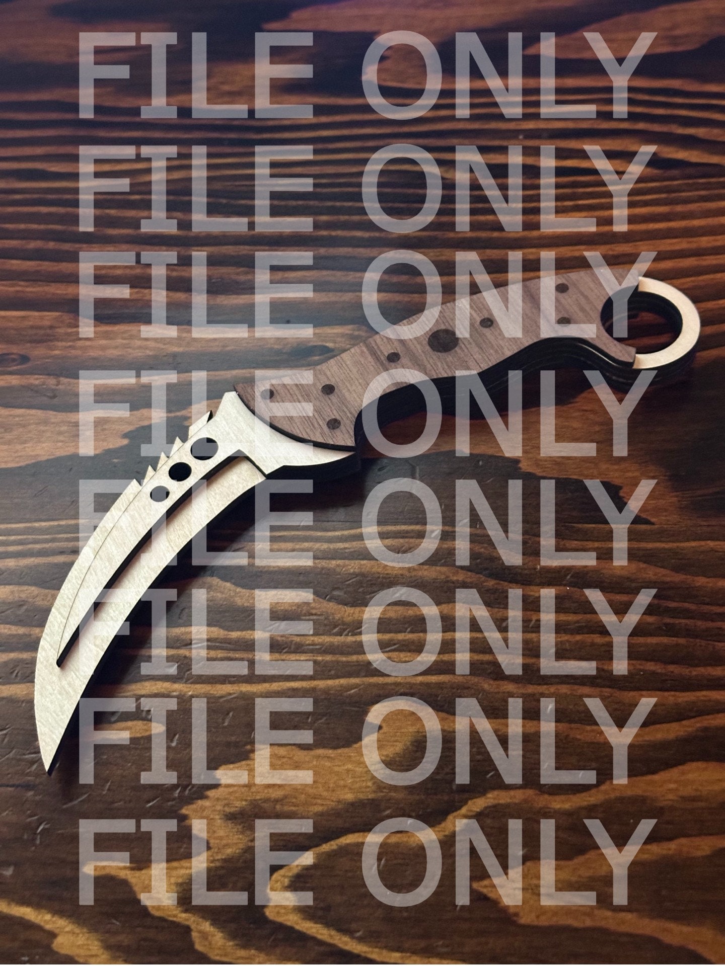 SVG File Only CSGO / CS2 Talon Knife Laser Cutting File. - Etsy