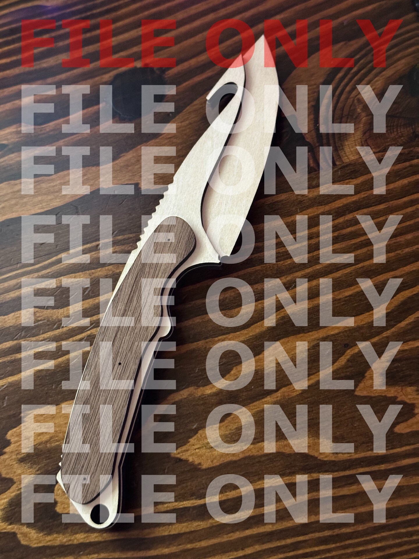 SVG File Only CSGO / CS2 Gut Knife Laser Cutting File. - Etsy