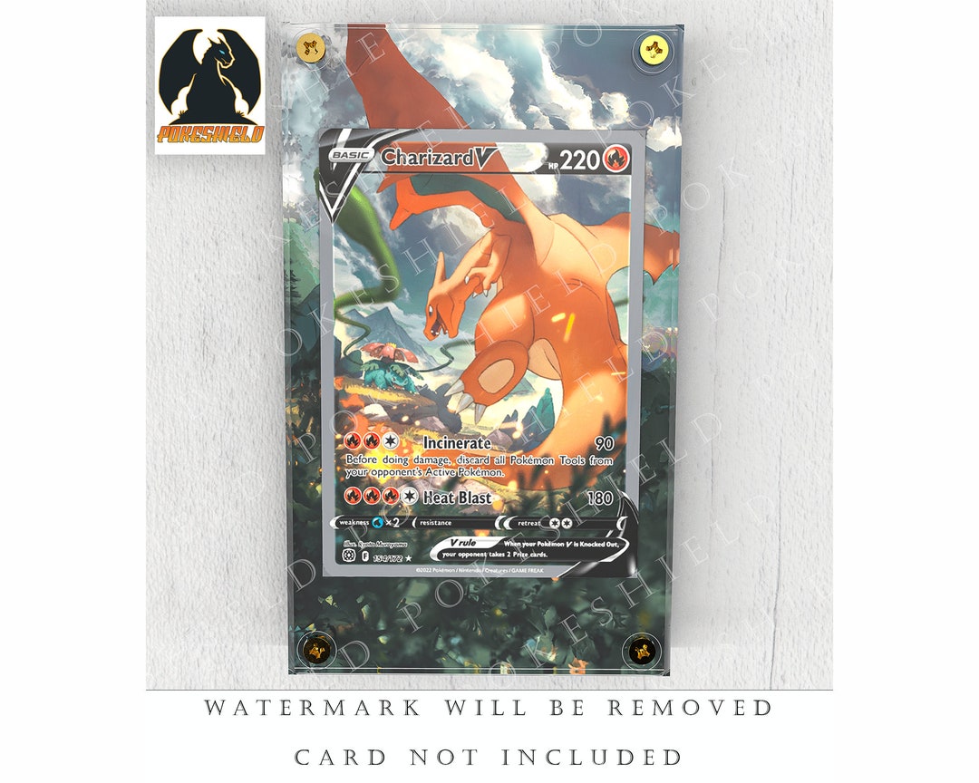 Charizard V Alternate Art Custom Pokemon Card Display Case - Etsy