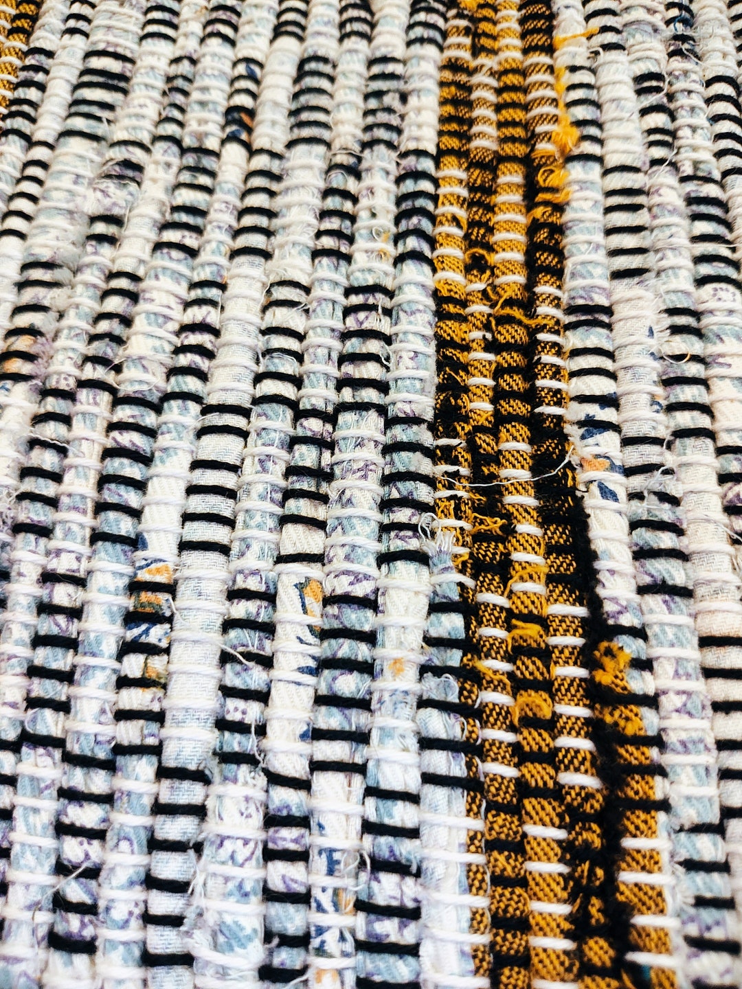 Handmade Rag Rug From Recycled Material. - Etsy