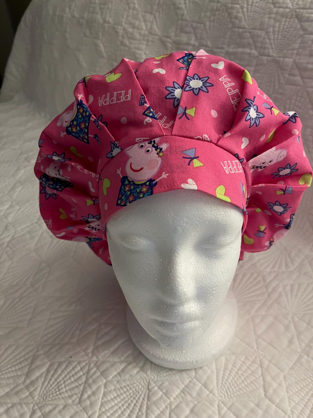 Peppa Pig Bouffant Scrub Cap - Etsy