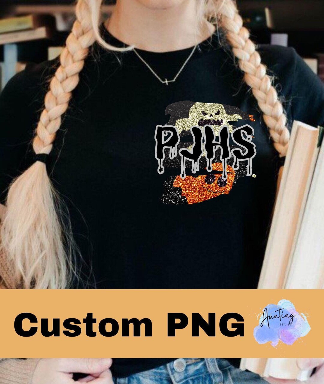 Spooky Creepy School Logo Halloween PNG | Digital Sublimation DTF ...