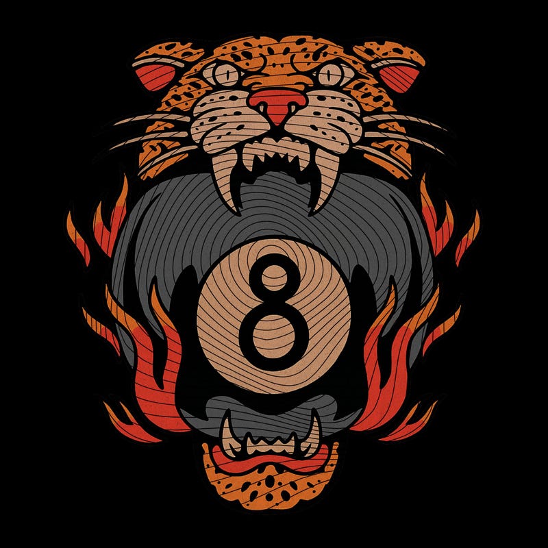 Cheetah 8 Ball - Etsy