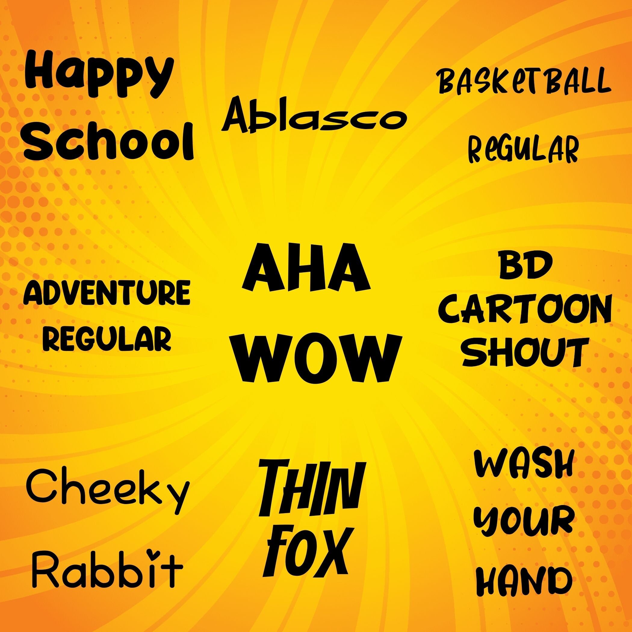 Epic Comic Font Pack: 76 Dynamic Fonts for Your Creative Projects - Etsy