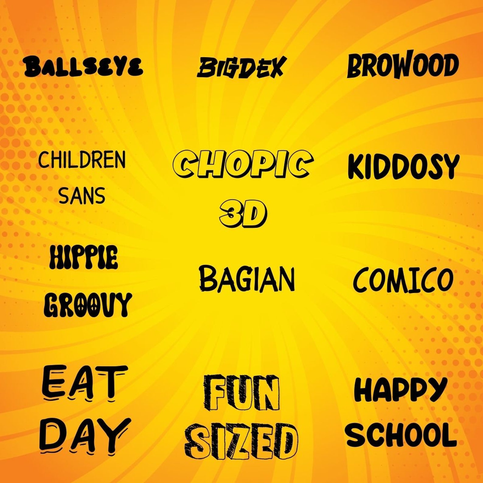 Epic Comic Font Pack: 76 Dynamic Fonts for Your Creative Projects - Etsy