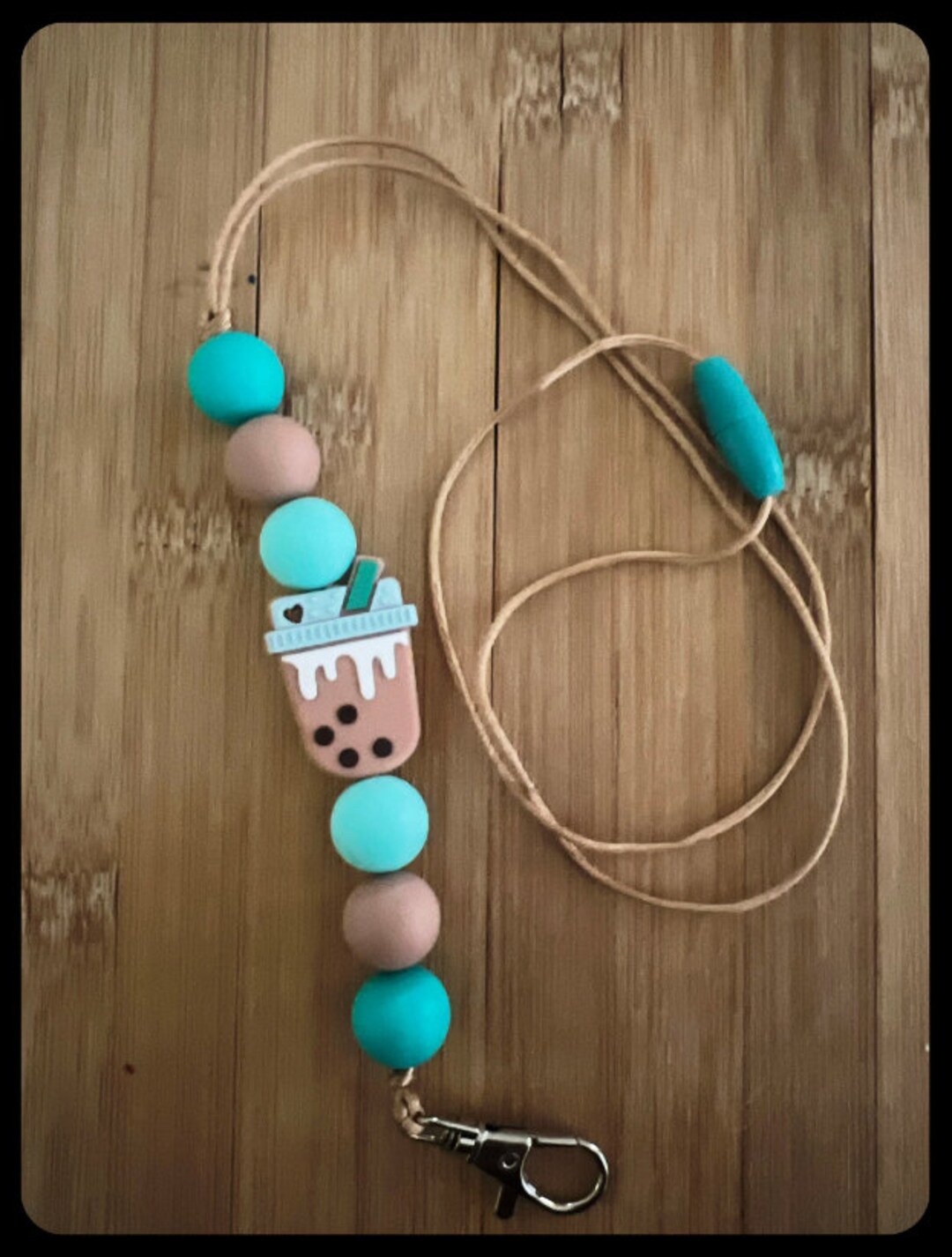 Chocolate Boba Lanyard - Etsy