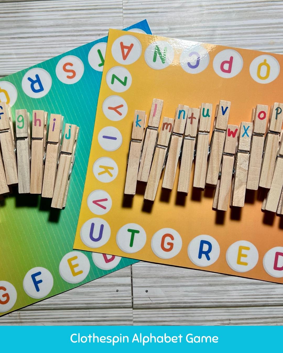 Clothespin Letter Matching Game- Preschool, Kindergarten, Homeschool ...
