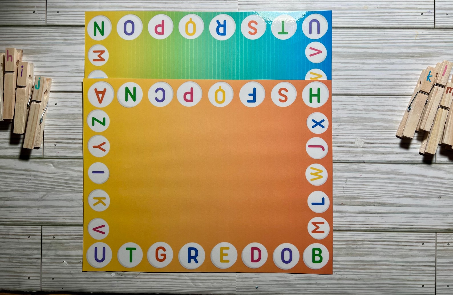 Clothespin Letter Matching Game- Preschool, Kindergarten, Homeschool ...