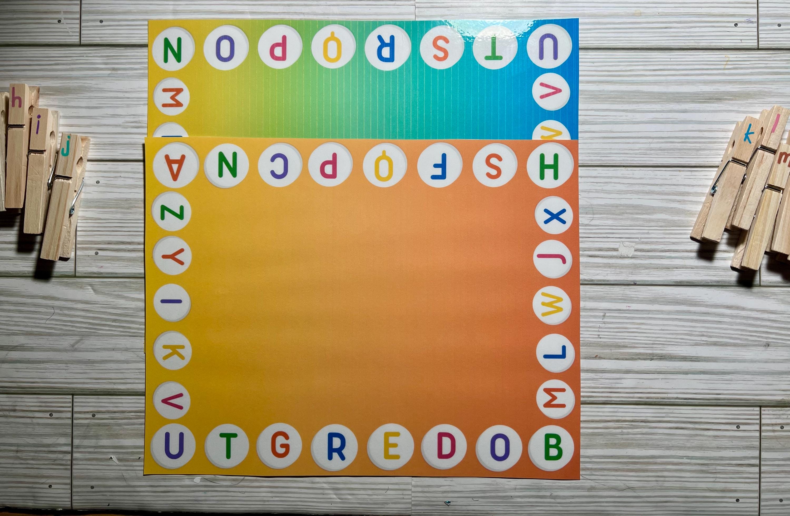 Clothespin Letter Matching Game- Preschool, Kindergarten, Homeschool ...