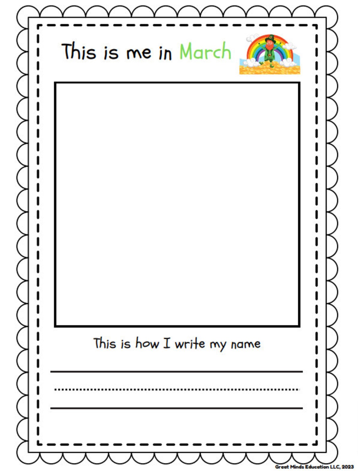 Self Portrait Book- Preschool, Kindergarten, 1st Grade, Homeschooling ...
