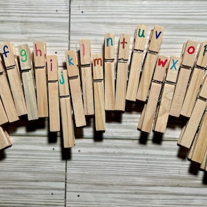 Clothespin Letter Matching Game- Preschool, Kindergarten, Homeschool ...