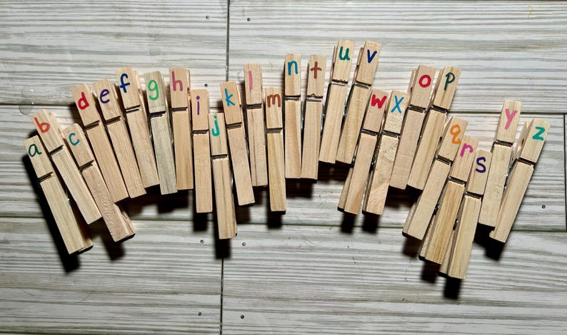 Clothespin Letter Matching Game- Preschool, Kindergarten, Homeschool ...