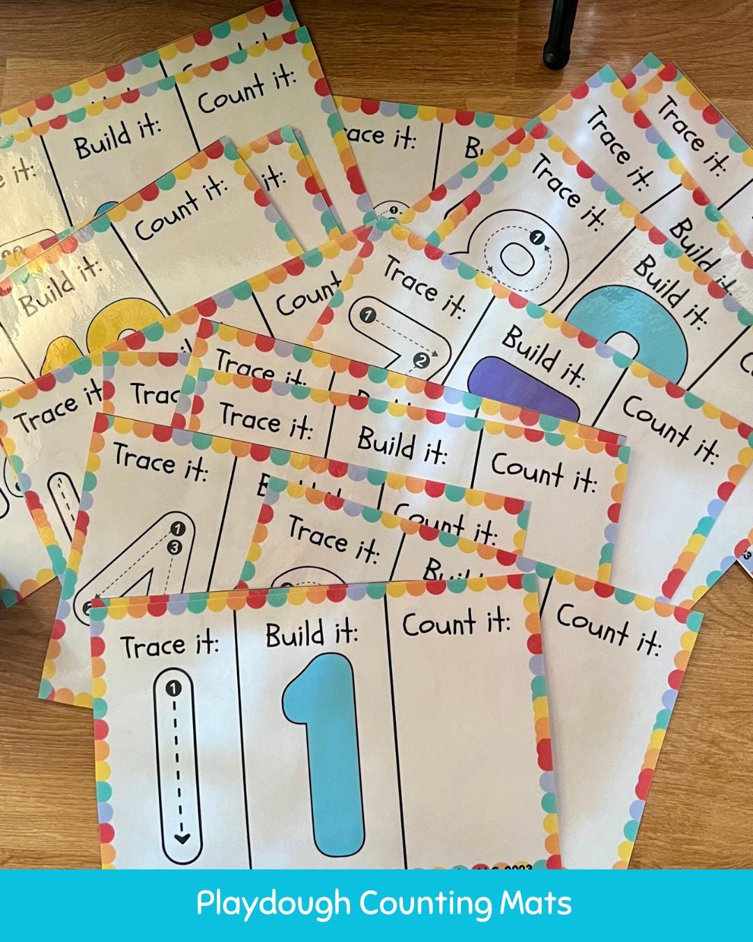 Counting Game With Playdough, Learn Numbers Through Sensory Play ...