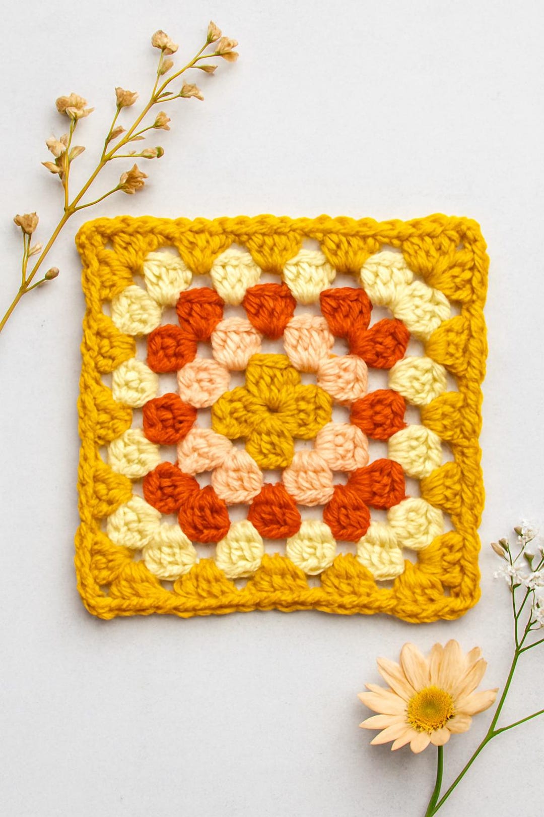 Classic Granny Square Crochet Pattern • Easy Beginner PDF Tutorial ...