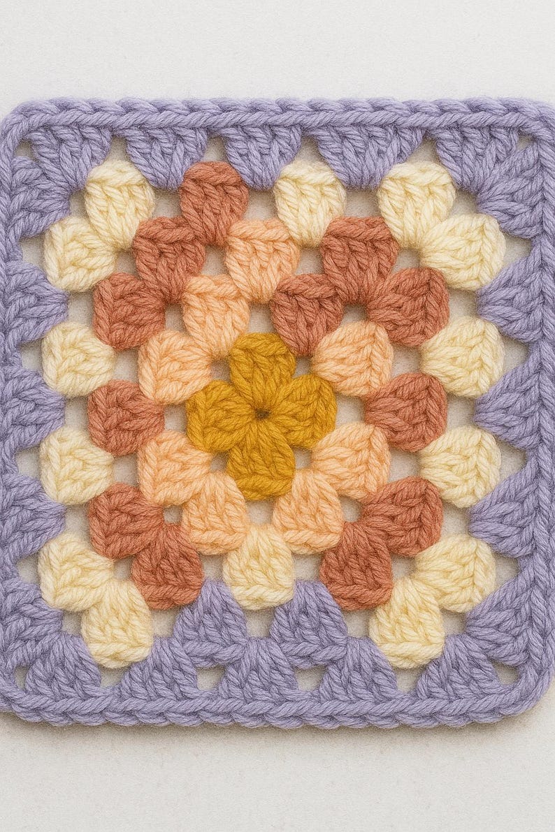Classic Granny Square Crochet Pattern • Easy Beginner PDF Tutorial ...
