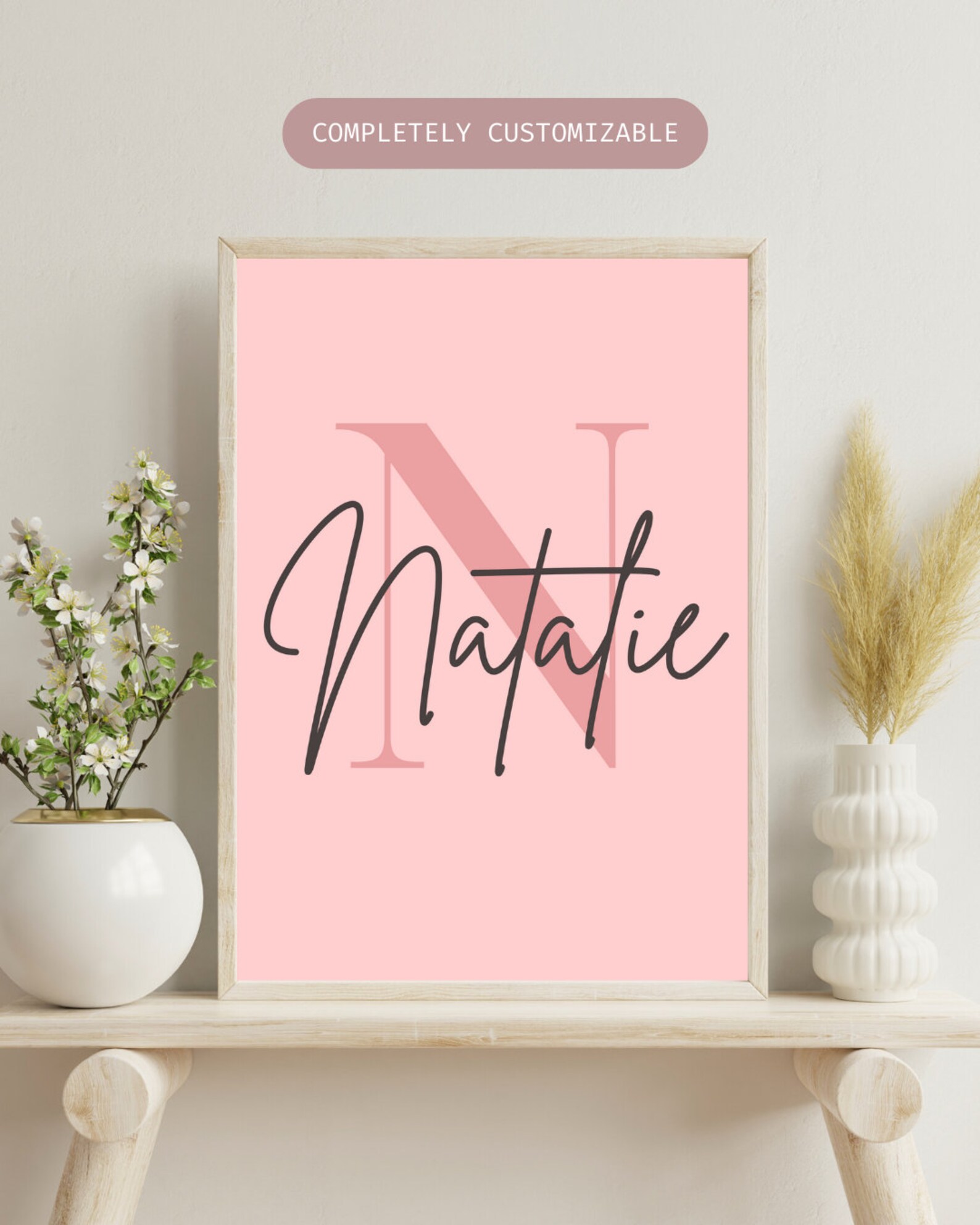 WALL NAME TEMPLATE|| Customizable Wall Art|| Name for Wall|| Baby Name ...