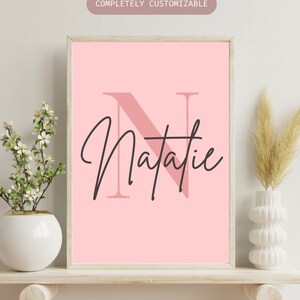 WALL NAME TEMPLATE|| Customizable Wall Art|| Name for Wall|| Baby Name ...