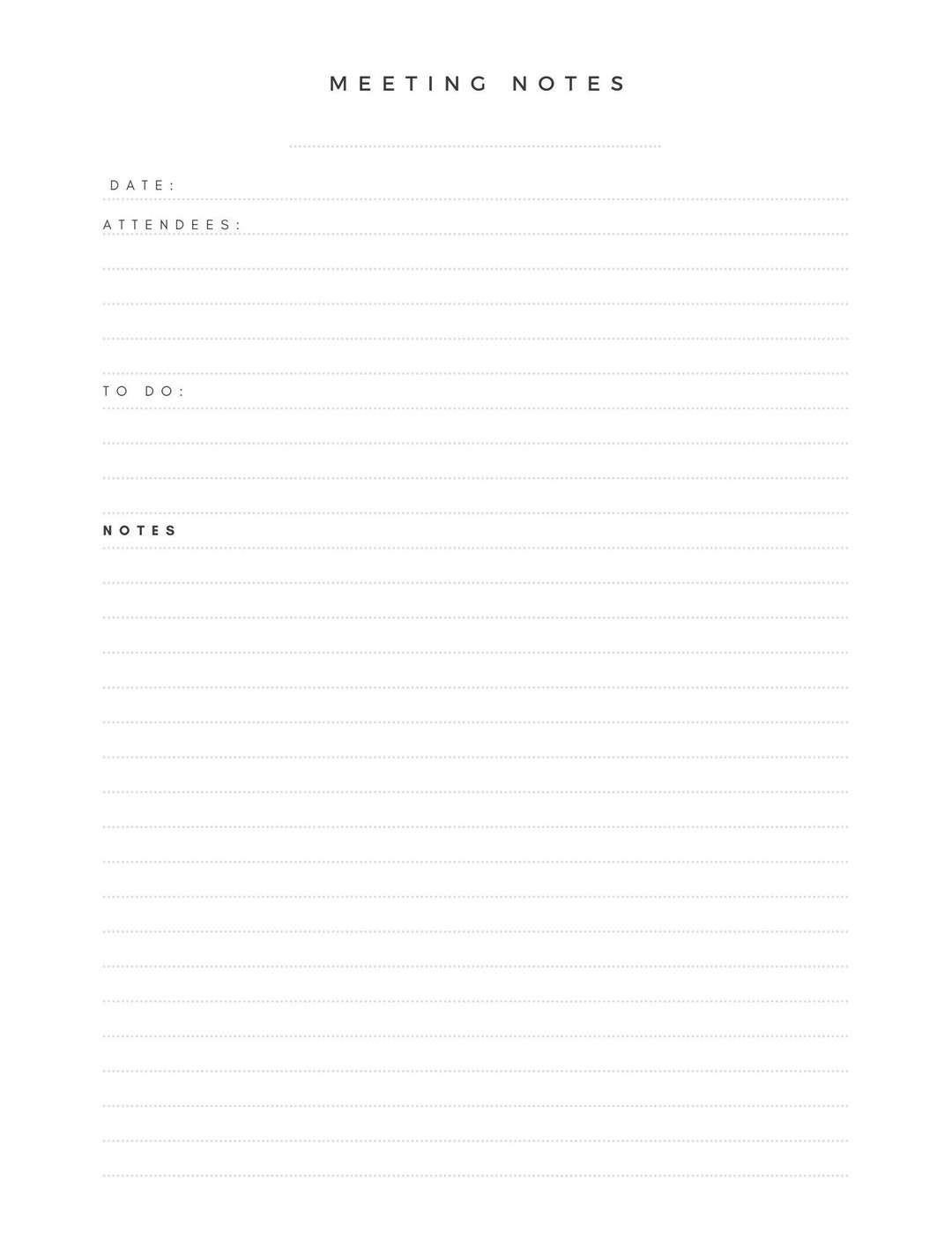 Office Projects, to Do List and Meeting Notes - Etsy