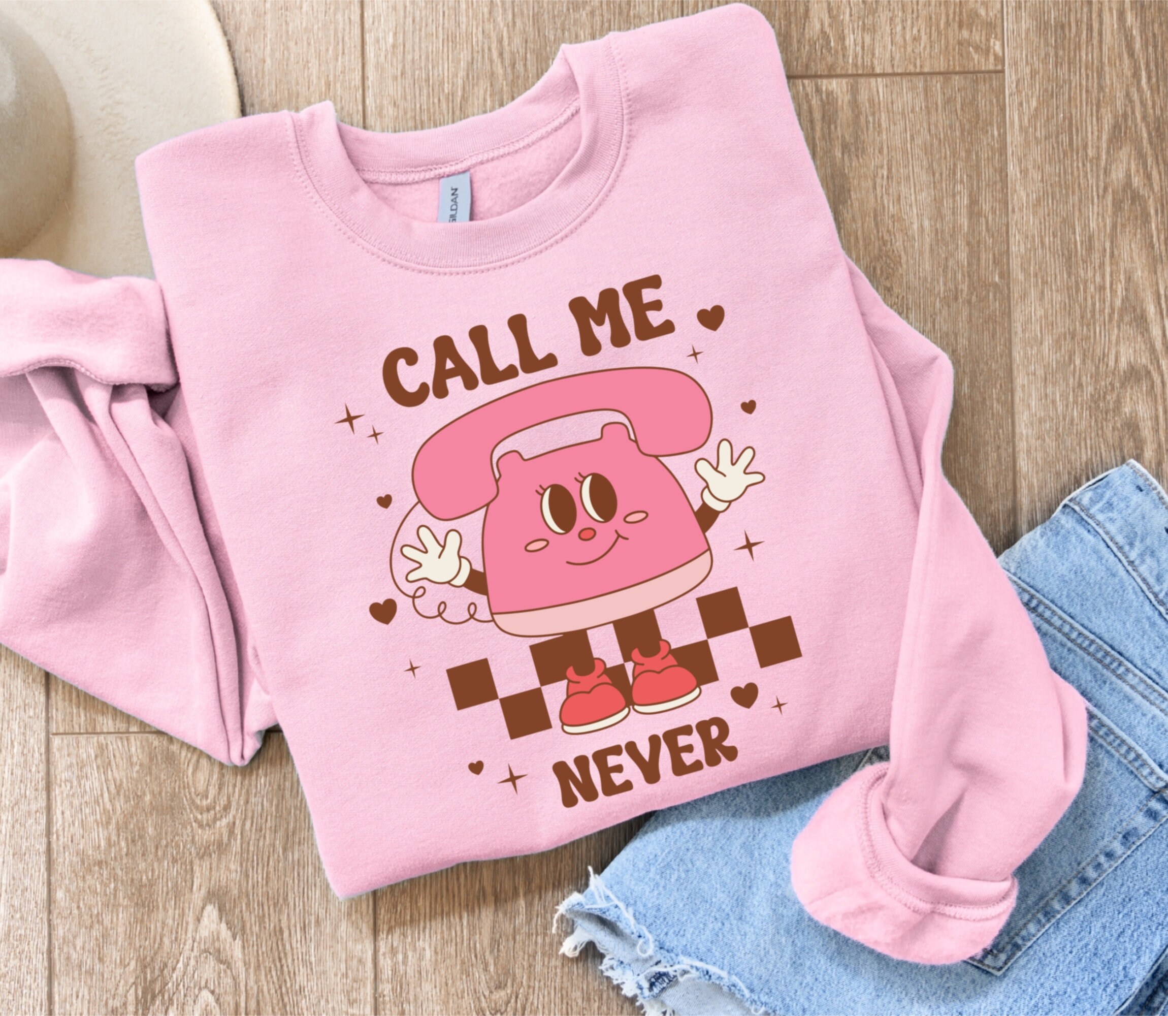 Call Me Never Svg Png, Retro Character Svg, Groovy Svg, Broken Heart ...