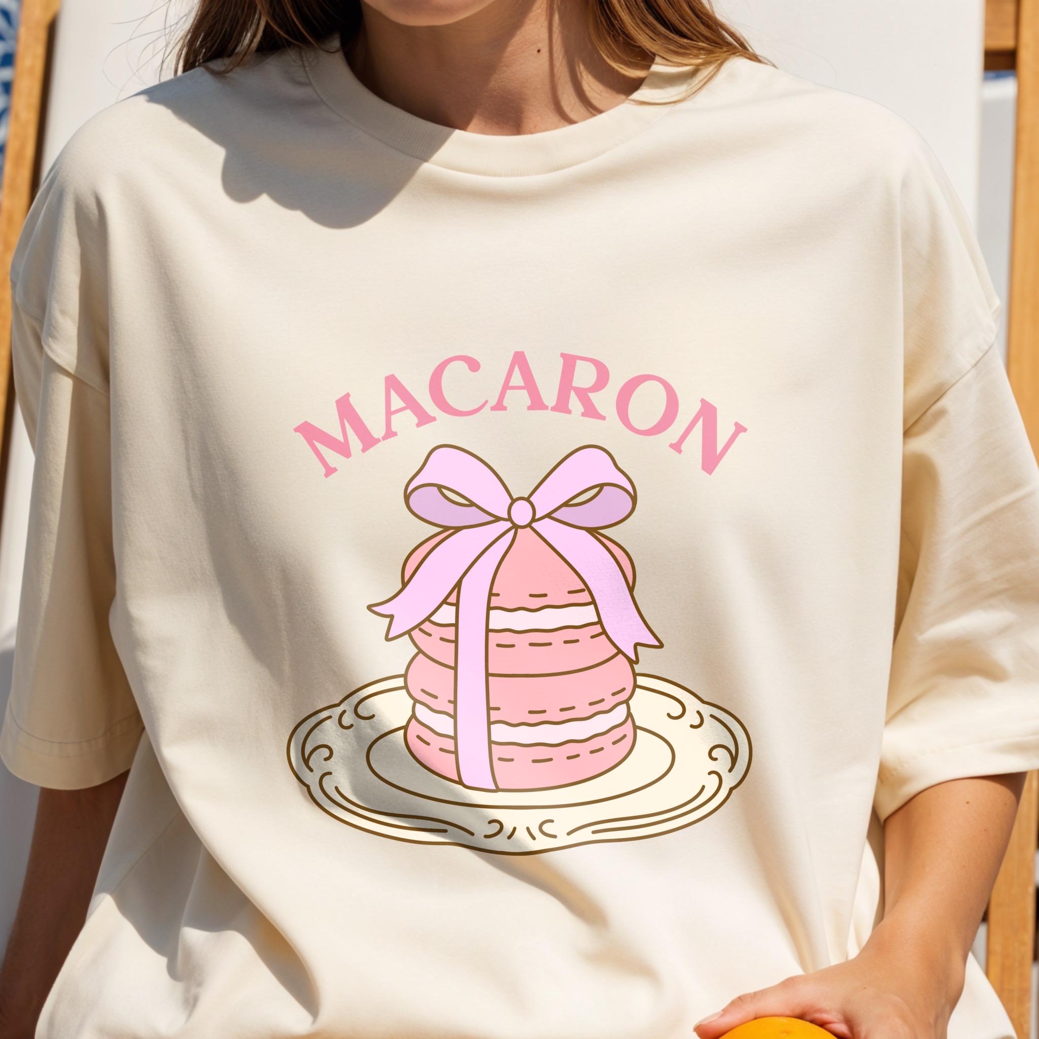 Macaron PNG, Trendy Coquette Shirt Design Png, French Pastry Clipart ...