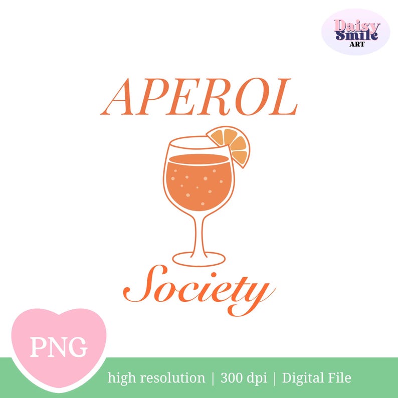 Aperol Society PNG SVG, Aperol Spritz T-shirt Design, Summer Cocktail ...