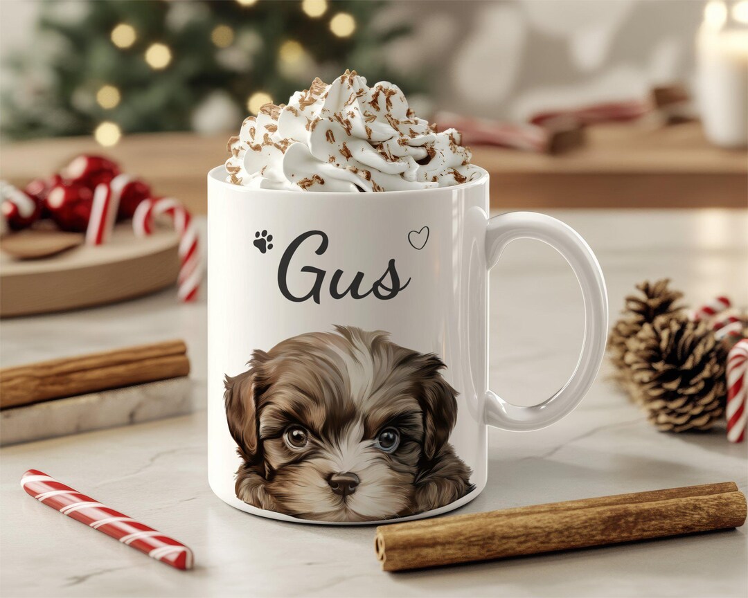 Shih Tzu Custom Dog Name Mug, Shih Tzu Personalized Coffee Cup, Shih ...