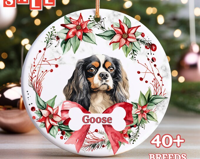 Tri Cavalier King Charles Spaniel Handmade Resin Fureverclay ...