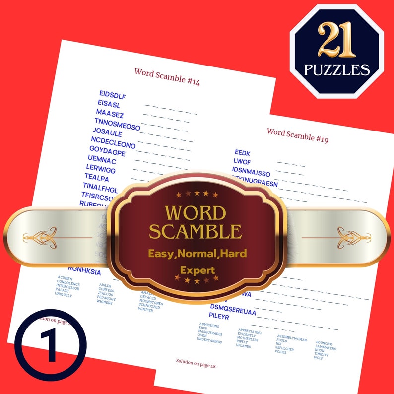 Word Scramble Game Printable, Printable Games, Games for Kids, Games ...