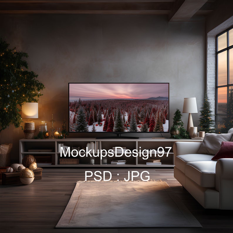 Smart Tv Art Mockup Thin Frame Mockup Horizontal Frame - Etsy