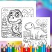 20 Dinosaur Coloring Pages, Coloring Pages for Kids, Creative Activity ...
