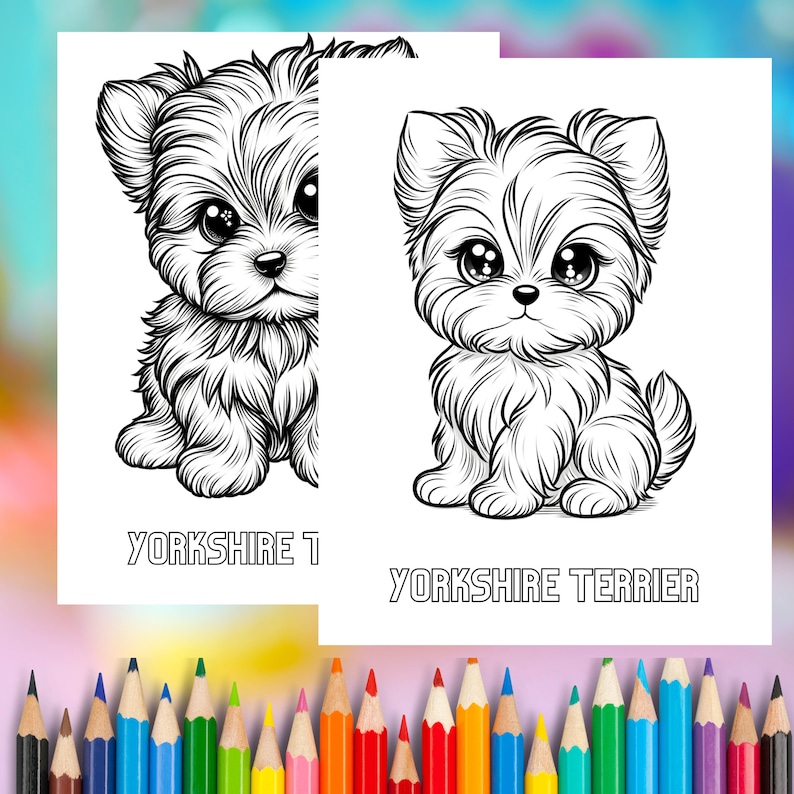 30 Dog Breeds Coloring Pages for Kids, Puppy Dog, Printable Coloring ...