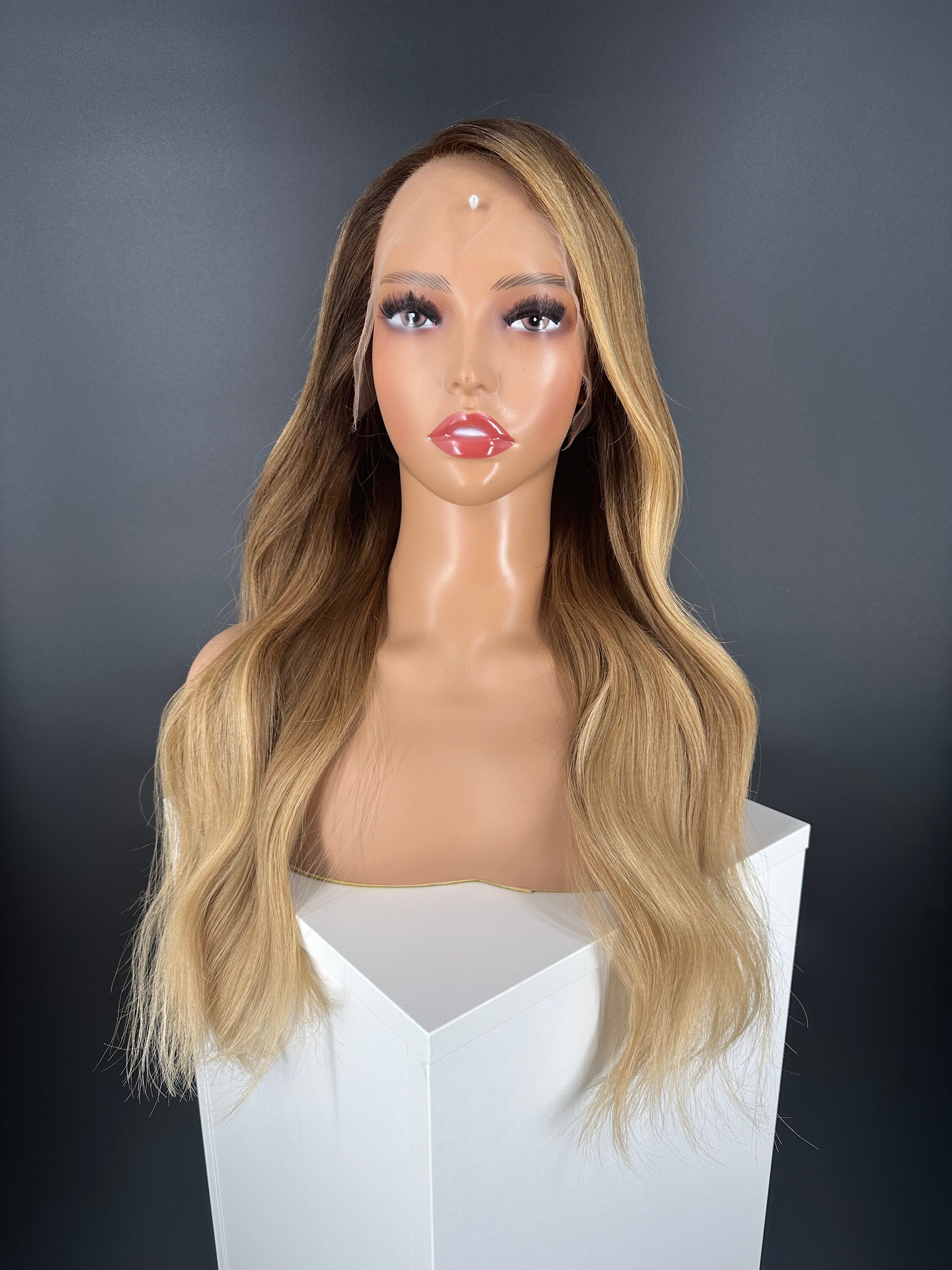 The “butterscotch Bliss” Unit. Glueless 13x6" HD Lace Wig. 100% ...