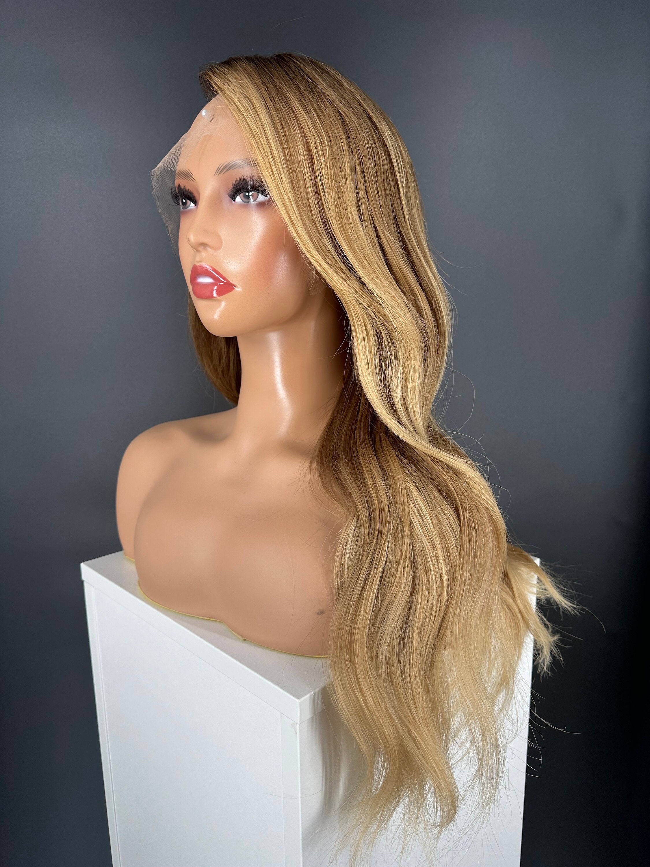 The “butterscotch Bliss” Unit. Glueless 13x6" HD Lace Wig. 100% ...